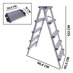 Promo Tangga Rumah Lipat Tangga Besi Portable 3/4/5/6 Step Steel Ladder ...
