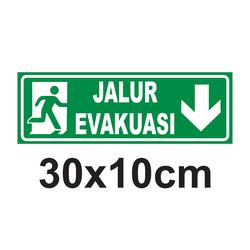 Jual STIKER EMERGENCY EXIT SIGIN SAFETY JALUR EVAKUASI - arah kanan ...