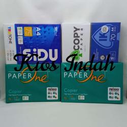 Jual Kertas HVS A4 F4 100 Lembar /Copy paper/Bola dunia/Sidu/Paper lite - A470 Copy Paper - Kota ...