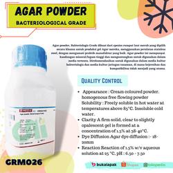 Jual Agar powder,Bacteriological Grade, 500 gram, GRM026, Himedia - Kab ...
