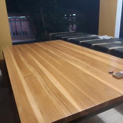 Jual Top table - daun meja fjl jati solid bisa custom ukuran papan kayu ...
