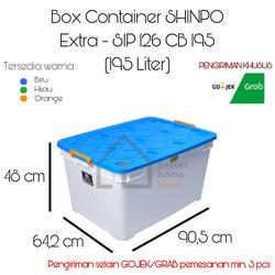 Jual Shinpo Container Box Extra CB 195 Liter SIP 126 CB195 Dengan Roda ...