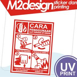 Jual rambu stiker CARA PENGGUNAAN / HOW TO USE sticker cara guna apar ...