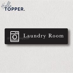 Jual Tulisan Laundry Room Sign Board Akrilik Tempel Signage Dinding ...