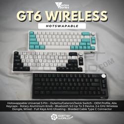 Jual VORTEXSERIES GT-6 65% LAYOUT WIRELESS MECHANICAL RGB GAMING ...