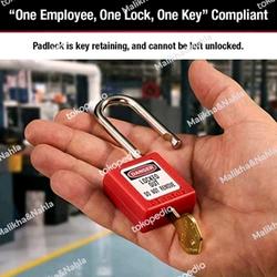 Jual Gembok Safety LOTO Master Lock 410 RED Thermoplastic Padlock ...