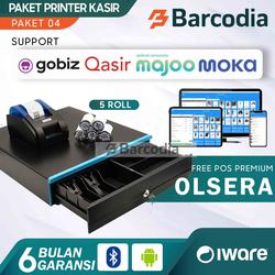 Promo PAKET KASIR PRINTER ANDROID BLUETOOTH,CASH DRAWER,FREE KERTAS ...
