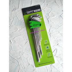 Jual Kunci L Bintang Set 9 pcs Lubang Panjang Tekiro / Tamper Torx Key Set - Kota Palembang ...