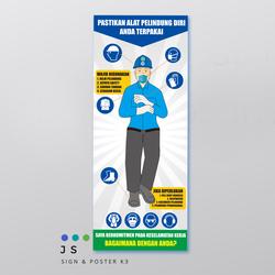 Jual Spanduk Banner K3 Safety AREA WAJIB APD - GRATIS LOGO - Kab ...