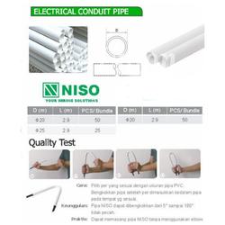 Jual Niso Pipa Conduit 20MM | Pipa Listrik Putih 2.9M - Kab. Tangerang - ListrikMurahCikupa ...