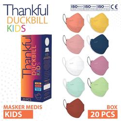 Jual Masker THANKFUL Duckbill KIDS Earloop 4 Ply Box isi 20 Pcs - Kota ...