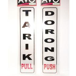 Jual SIGN LABEL STICKER DORONG TARIK PINTU - DOOR SIGN PULL PUSH ...