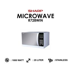 Promo Sharp Microwave Stylish Designed R-728(S)-IN Silver 25 Liter ...