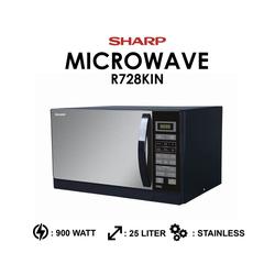 Promo Sharp Microwave Stylish Designed R-728(S)-IN Silver 25 Liter ...