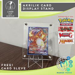 Jual Pokemon MTG Vanguard Yugioh Card Acrylic Display Frame Stand Kartu ...