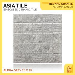 Jual KERAMIK ASIA TILE 25 X 25 ALPHA GREY / KERAMIK LANTAI KAMAR MANDI ...