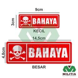 Jual sign stiker bahaya ruang terbatas / sticker dilarang masuk - 30x20 ...