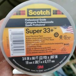 Jual 3M Isolasi Listrik Scotch Super 33+ Vinyl Electrical Tape scot 33 ...