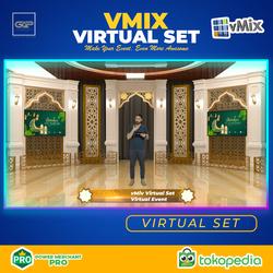 Jual vMix virtual studio set preset 51 RED - Preset - Kota Tangerang Selatan - Virtualset Id ...