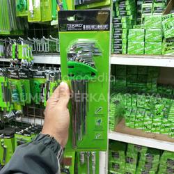 Jual TEKIRO KUNCI L SET 8 PCS PANJANG INCI 5/64 - 3/8" - KUNCI L INCHI ...