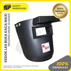 Jual Kedok Topeng Pelindung Las Kaca Gelap / Face Shield Welding Maxi ...