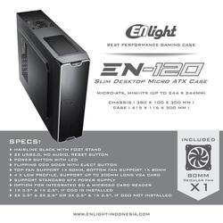 Jual Casing ENLIGHT EN-200 + PSU 300W - mATX Enlight EN200 inc Psu ...