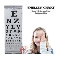 Jual Snellen Chart alphabet/ alat tes mata / test chart snellen ...