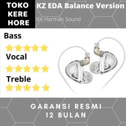 Promo KZ EDA White Balanced Blanced Balance with Mic Earphone Alt EDX ...