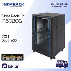 Jual Indorack Close Rack 27U Glass Door Rack Server 19" Depth 600mm ...