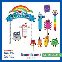 Jual Cake Topper NUMBERBLOCKS / Hiasan Kue Ulang Tahun NUMBER BLOCKS ...