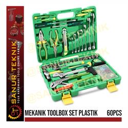 Jual TEKIRO TOOL SET MEKANIK 60PCS BOX PLASTIK - KUNCI SET 60 PCS MECHANIC - Jakarta Barat ...