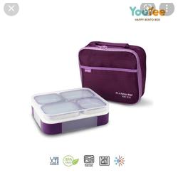 Jual Yooyee Kotak Makan Stainless 4 Sekat Set dengan Tas - Hijau Army ...