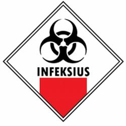 Jual STICKER SIGN INFEKSIUS / LIMBAH B3 UK 25X25CM SIGN RAMBU - Jakarta ...