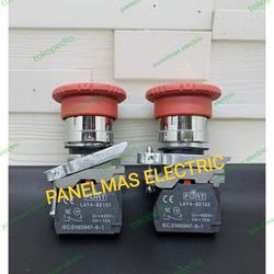 Jual Emergency Stop Push Button Lock 22mm 1NC (LAY5-BS542)+Name Plate ...