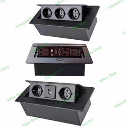 Jual STOP KONTAK MEJA MEETING TANAM 3 SOCKET POWER 2 STOP USB ...