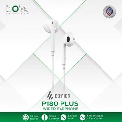 Promo Edifier Earphone P180 Plus White-Earbuds with Remote and Mic ...