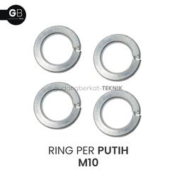 Jual M10 Ring Per Besi Putih / Kuning Galvanis 10mm Spring Washer ...