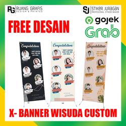 Jual Cetak X Banner Wisuda Custom Desain / Template / X Benner ...