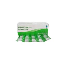 Jual MIRASIC ( BOX ) Kemasan isi 100 Kaplet Paracetamol 500mg - Kab ...