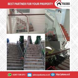 Jual Railing tangga minimalis klasik kombinasi kayu stainless besi ...