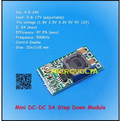 Promo MICRO DC STEP DOWN 4V-24V TO 3.3V 5V 3A BUCK SUPER MINI - Kota ...