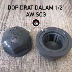 Jual SCG - CAP AW 1/2" - DOP/Tutup PVC Drat Dalam - FITTING PVC JIS ...