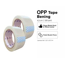 Jual Lakban Bening Coklat 2 inch x 100 yard 45mm x 100yard setara daimaru - 90 yard - 70m ...