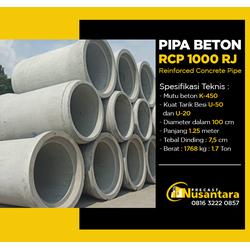 Jual Pipa RCP ukuran diameter 300 RJ X 1250 mm / Pipa Beton / Buis ...