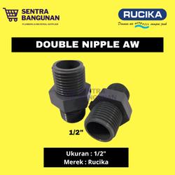 Jual Double Nipple 1/2 Inch AW Rucika Sambungan Pipa Paralon Drat Luar Pvc - Kota Depok - raja ...