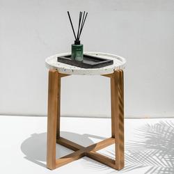 Jual Meja bulat side table 50x72cm Coffee table round table meja sudut ...