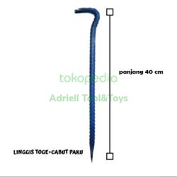 Jual Linggis Besar Ulir / Linggis Besi Panjang 90 cm Pencabut Paku ...