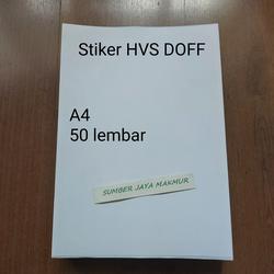 Jual Stiker HVS A4 21 x 29,7 cm 500 lembar ( 1 Rim ) Sticker HVS A4 ...
