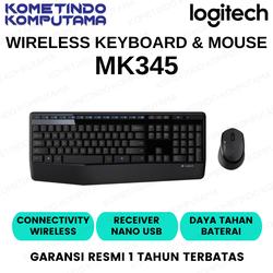 Promo Logitech MK345 Combo Keyboard dan Mouse Wireless Full Size Nyaman ...