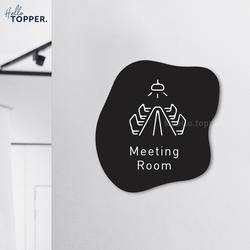Jual Akrilik sign nama board gambar papan meeting room ruang meeting ...